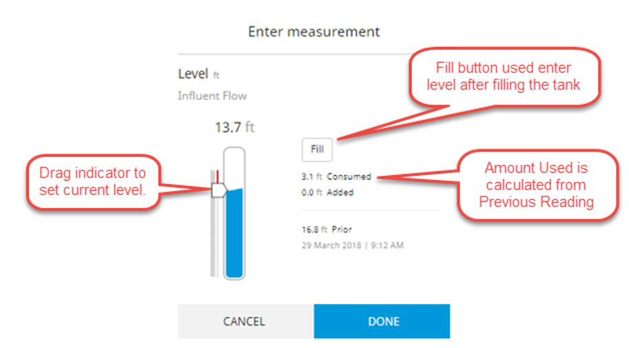 How to set the Level widget in Claros Collect